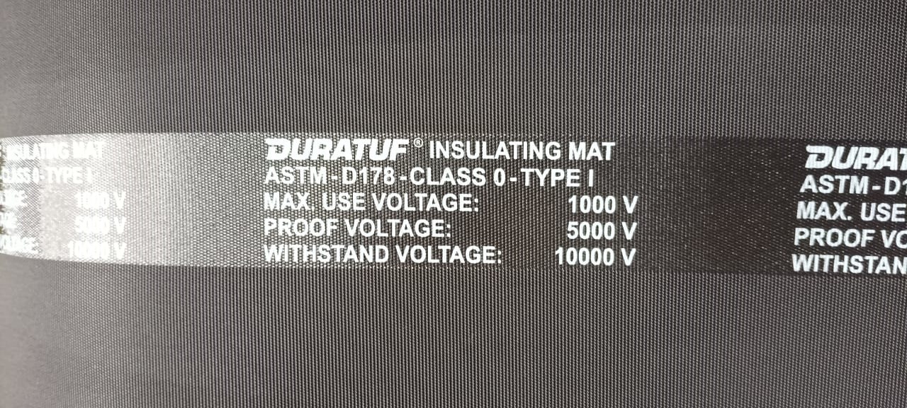 10kV Electrical Rubber Mat Class 0 , 3.2mm Thickness – Premium ...